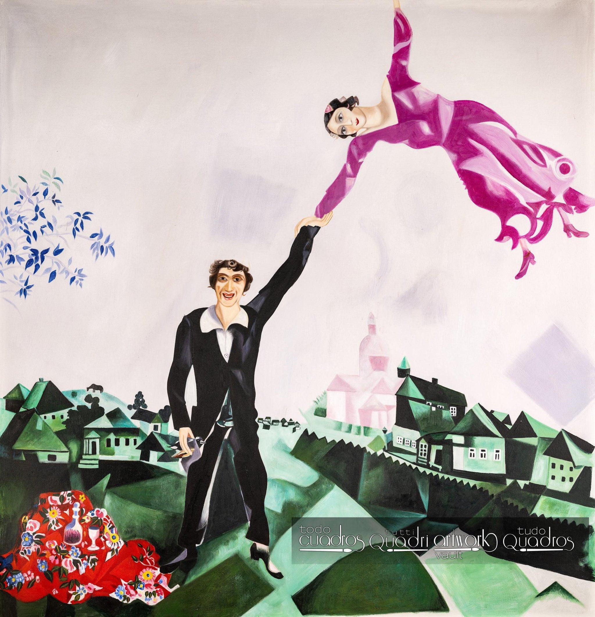 "The Promenade" by Chagall, La Promenade.