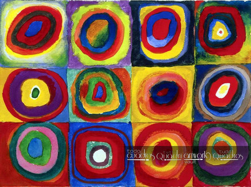 "Color Study, Squares with Concentric Circles" by Kandinsky, art in ...