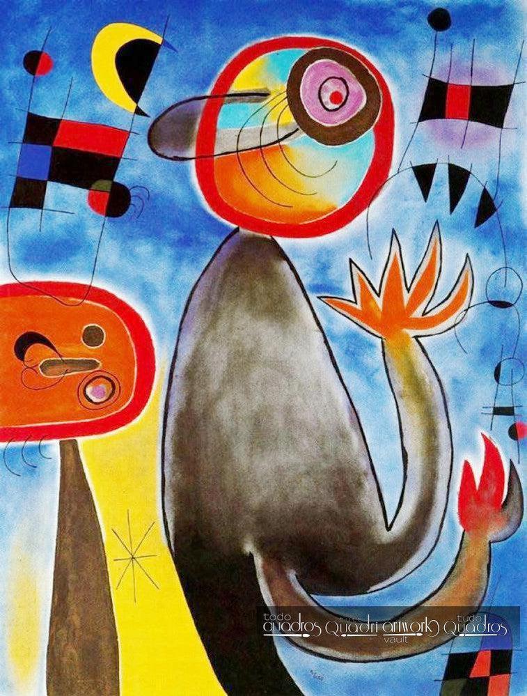 "Ladders Cross the Blue Sky in a Wheel of Fire", paintings by Joan Miró.